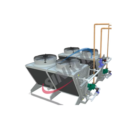 V Shape Coil/ Dry Cooler for Jenbacher J420 Engine - Buy Gas cooler ...