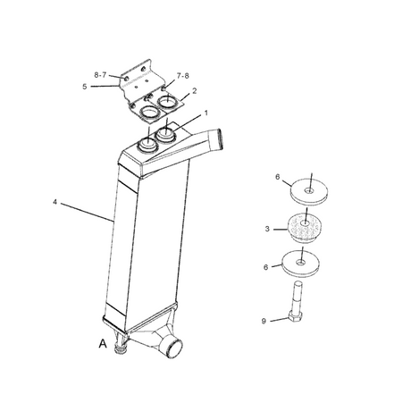Aftercooler Core 231-8103 für Caterpillar D9T Dozer-Kaufen